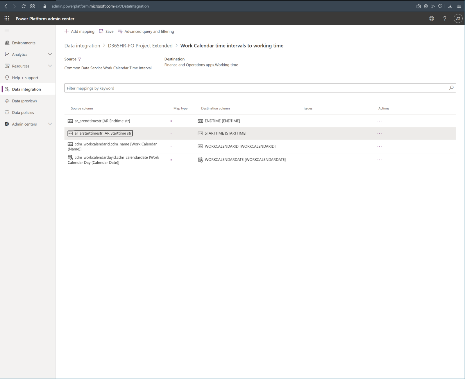 Dynamics 365 F&SCM - Dataverse integration time data import issue - ARBISTECH